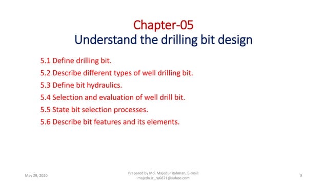 Drilling bit design | PPTX | Geology | Science