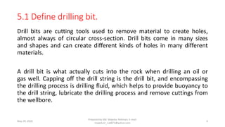 Drilling bit design | PPTX