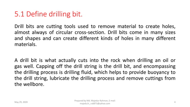 Drilling bit design | PPTX | Geology | Science