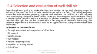 Drilling bit design | PPTX