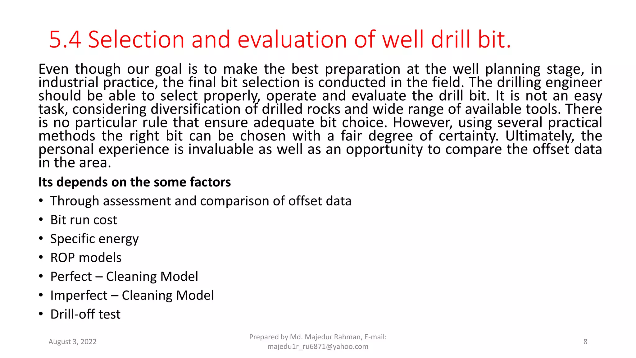Chapter 5 Drilling bit design.pptx