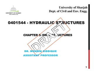 Chapter 5 drop sturcutures | PDF