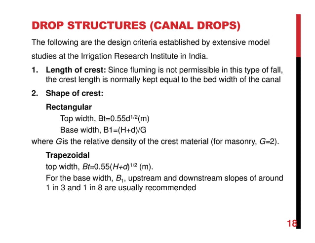 Chapter 5 drop sturcutures | PDF
