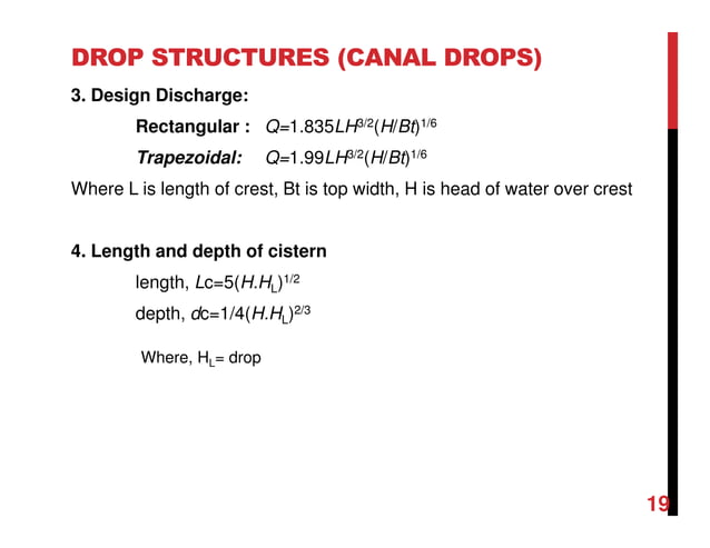 Chapter 5 drop sturcutures | PDF