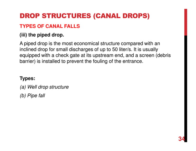 Chapter 5 drop sturcutures | PDF