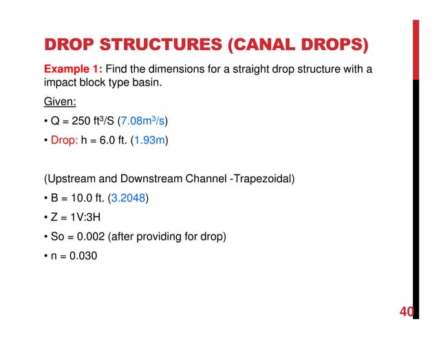 Chapter 5 drop sturcutures | PDF