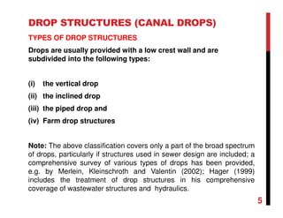 Chapter 5 drop sturcutures | PDF