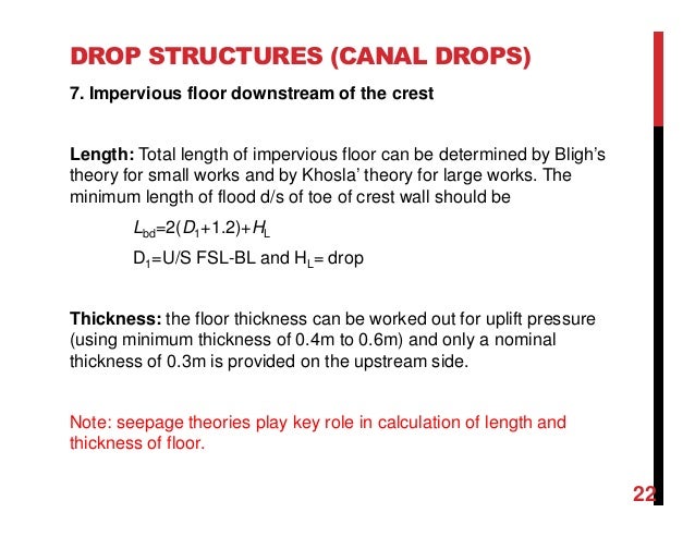 Chapter 5 drop sturcutures