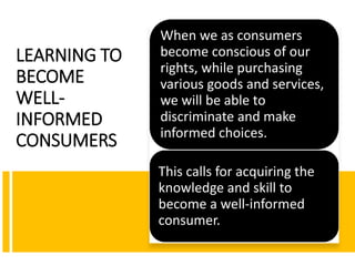 Chapter - 5, Consumer Rights, Economics, Social Science, Class 10 | PDF