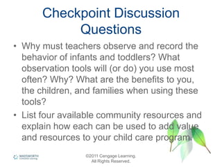 Infants Toddlers and Twos Chapter 5 (7th) | PPTX