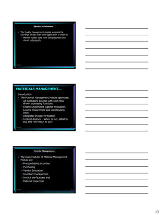 Chapter 5 E R P Modules Alexis Leon | PDF