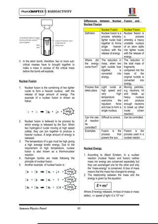 Radioactivity: physics form 5. | DOC