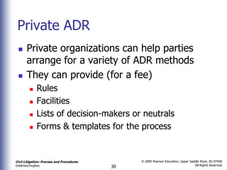 Chapter 5 five alternative dispute civ lit 2nd | PPTX