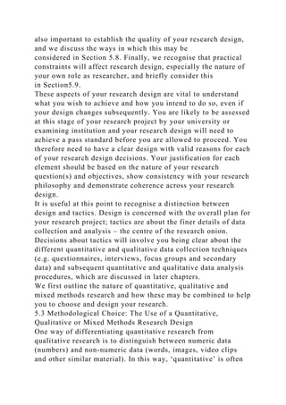 · Chapter 5, Formulating the Research Design”· Section 5.2, Ch.docx