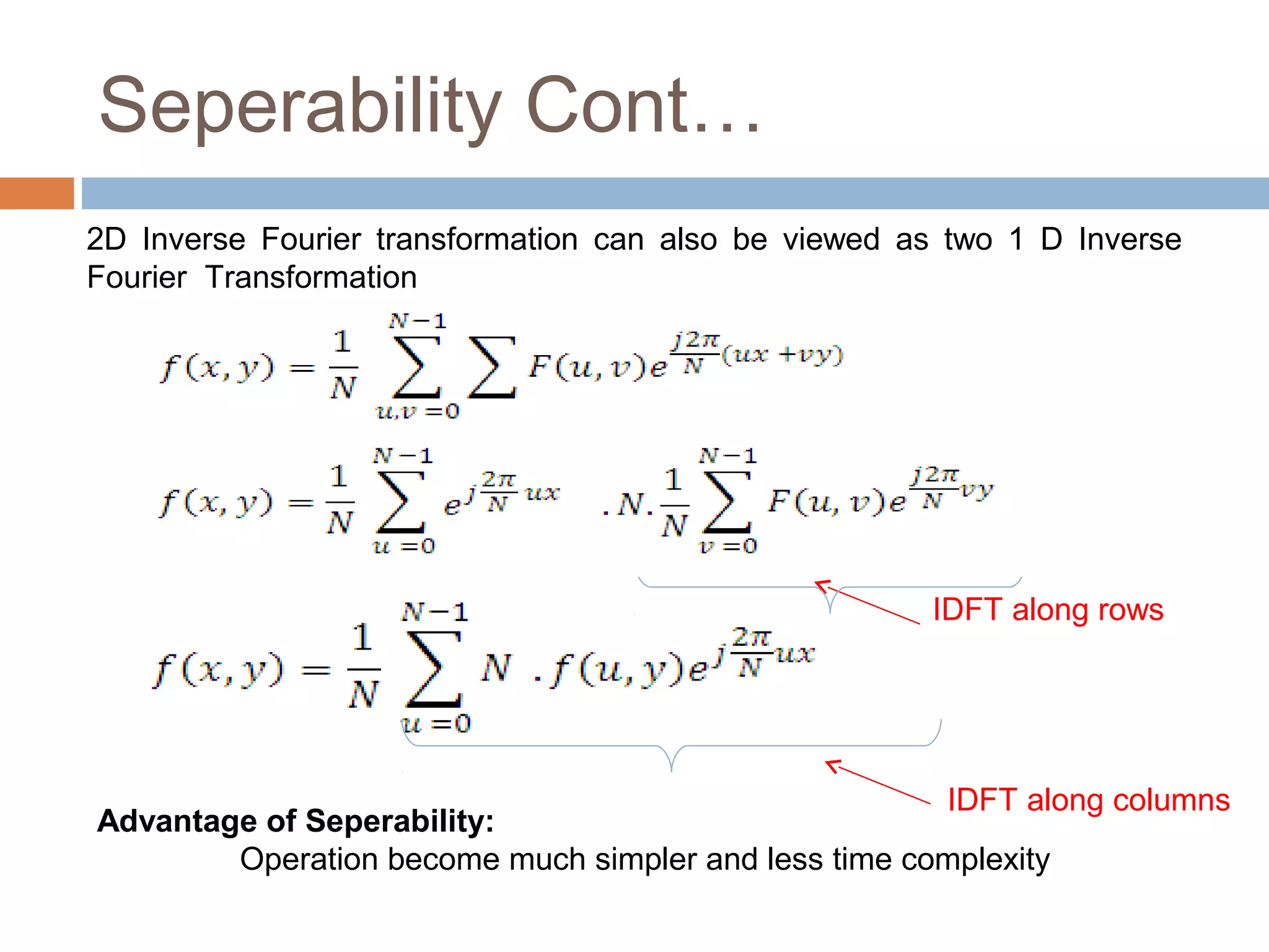 Chapter 5 Image Processing: Fourier Transformation | PPT