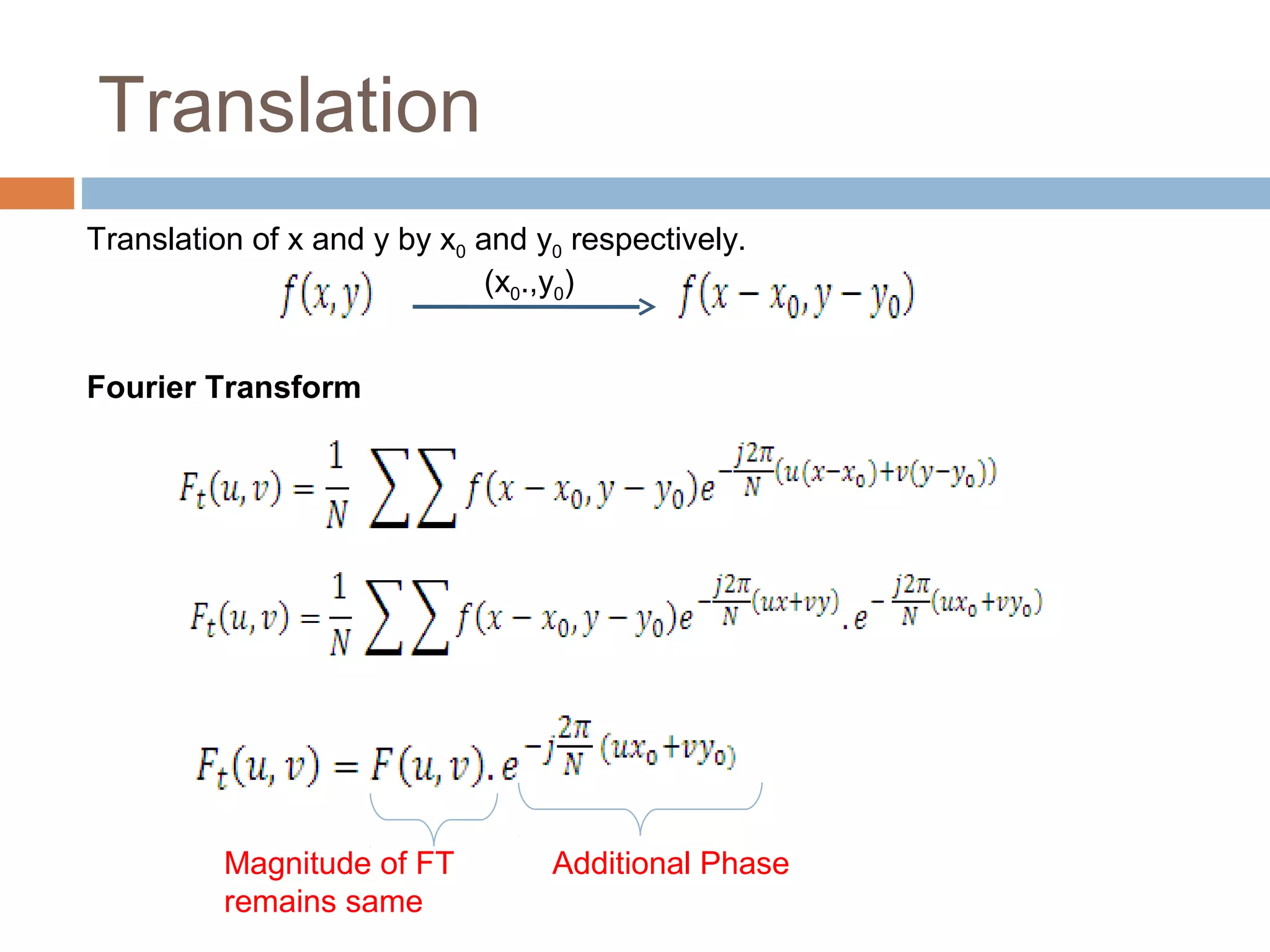Chapter 5 Image Processing: Fourier Transformation | PPT
