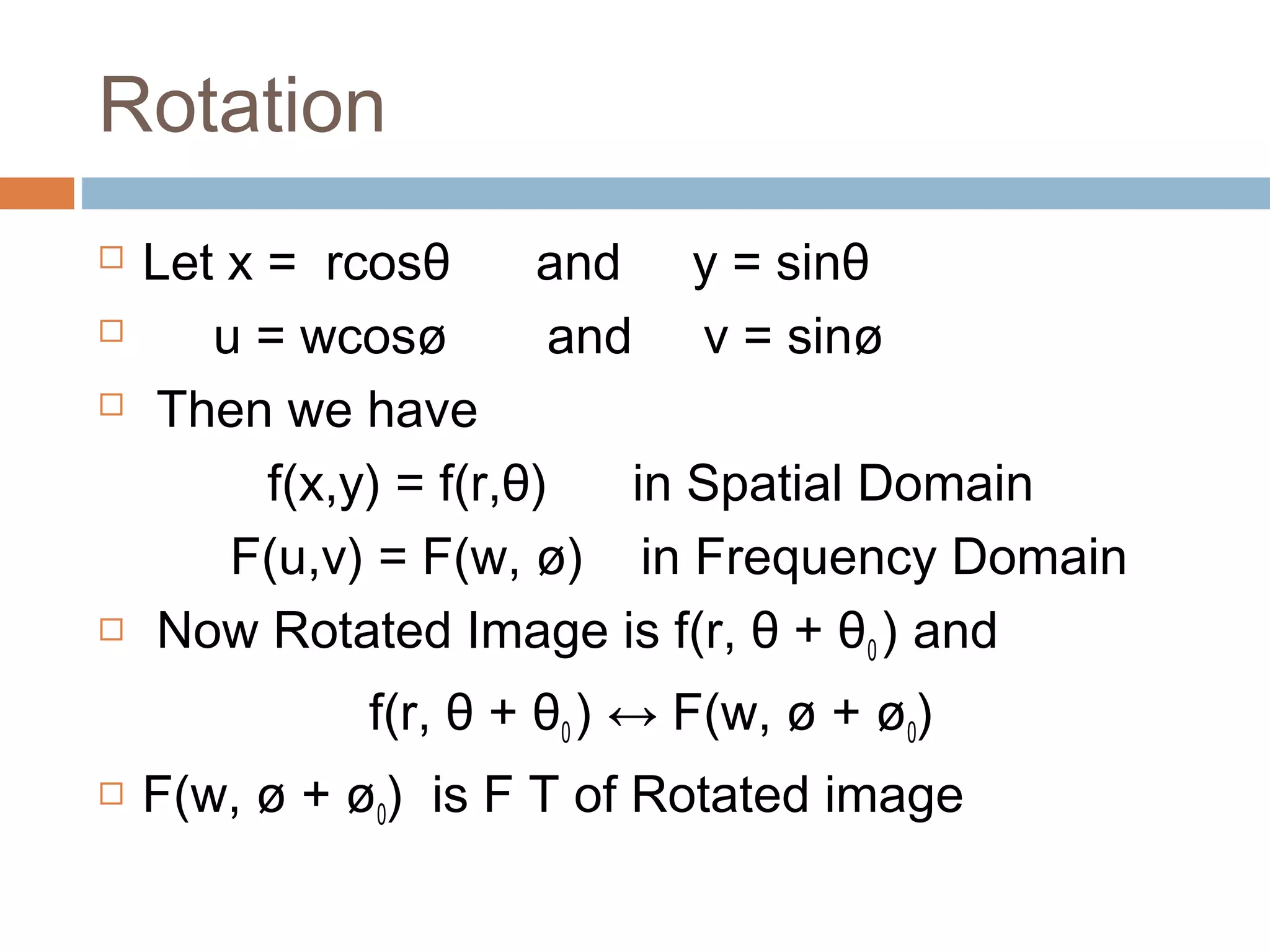 Chapter 5 Image Processing: Fourier Transformation | PPT