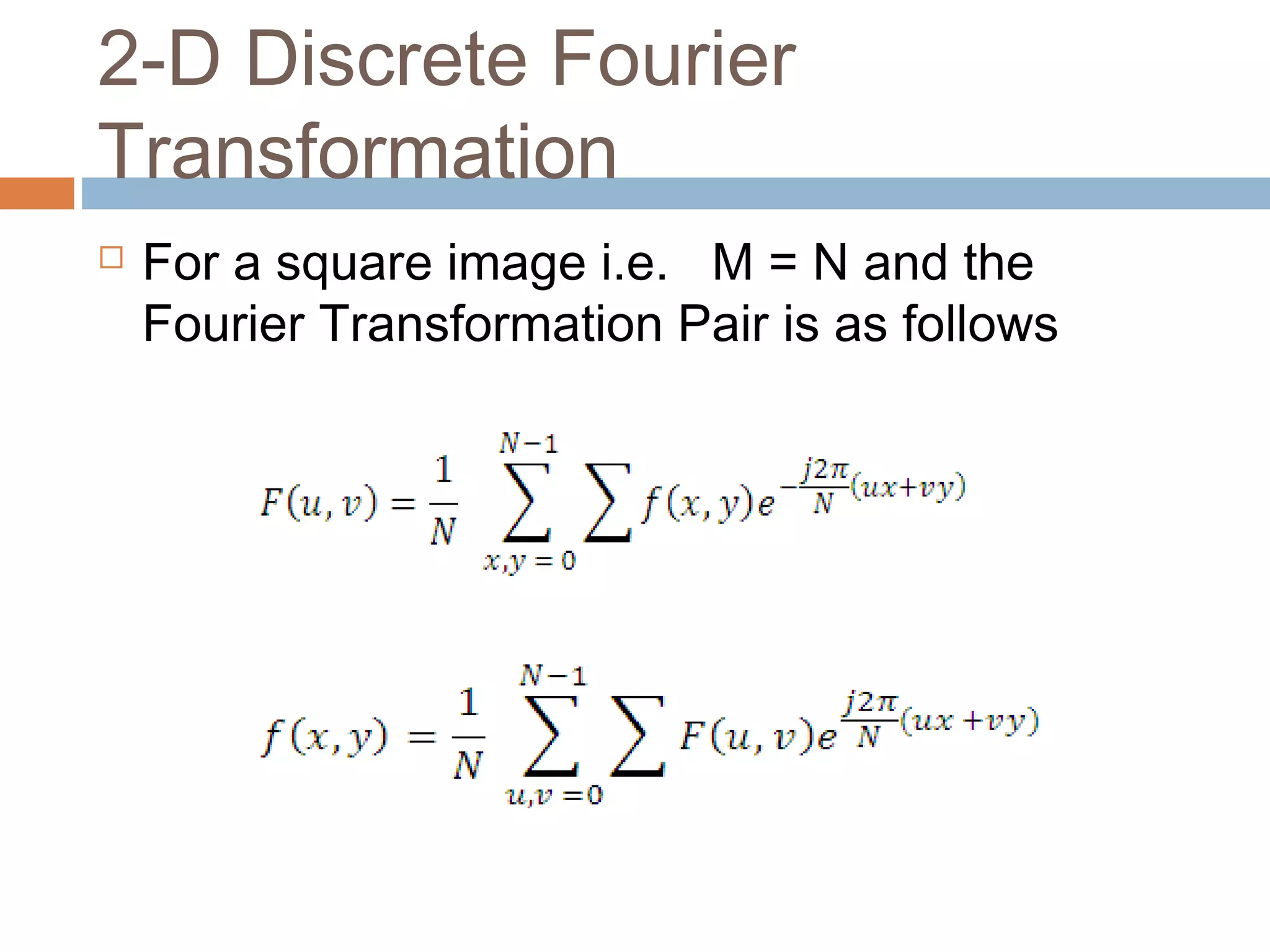 Chapter 5 Image Processing Fourier Transformation Ppt Technology And Computing