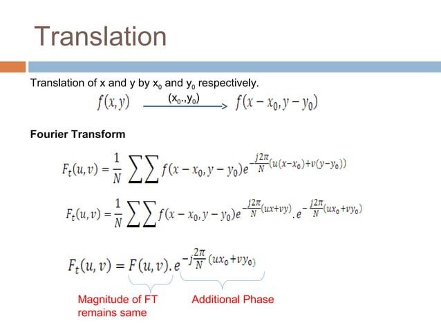 Chapter 5 Image Processing Fourier Transformation Ppt Technology And Computing