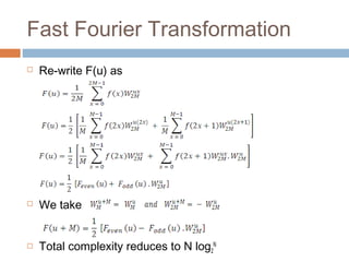 Chapter 5 Image Processing: Fourier Transformation | PPT