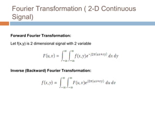 Chapter 5 Image Processing: Fourier Transformation | PPT