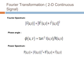 Chapter 5 Image Processing: Fourier Transformation | PPT