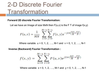 Chapter 5 Image Processing: Fourier Transformation | PPT