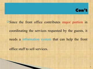 chapter 5 front office computer appliccx | PPT