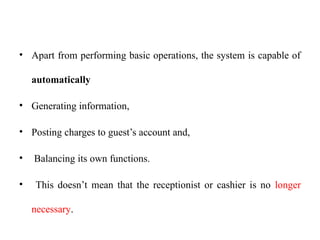 chapter 5 front office computer appliccx | PPTX