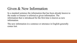Chapter 5 Given & New Information C2 Nunan Cont..pptx