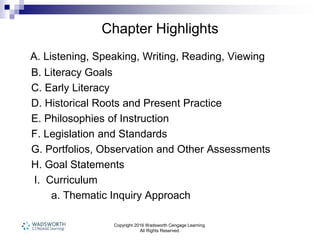 Chapter 5 Achieving Language and Literacy Goals through Program ...