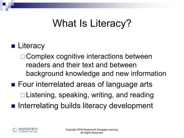 Chapter 5 Achieving Language and Literacy Goals through Program Planning | PPT