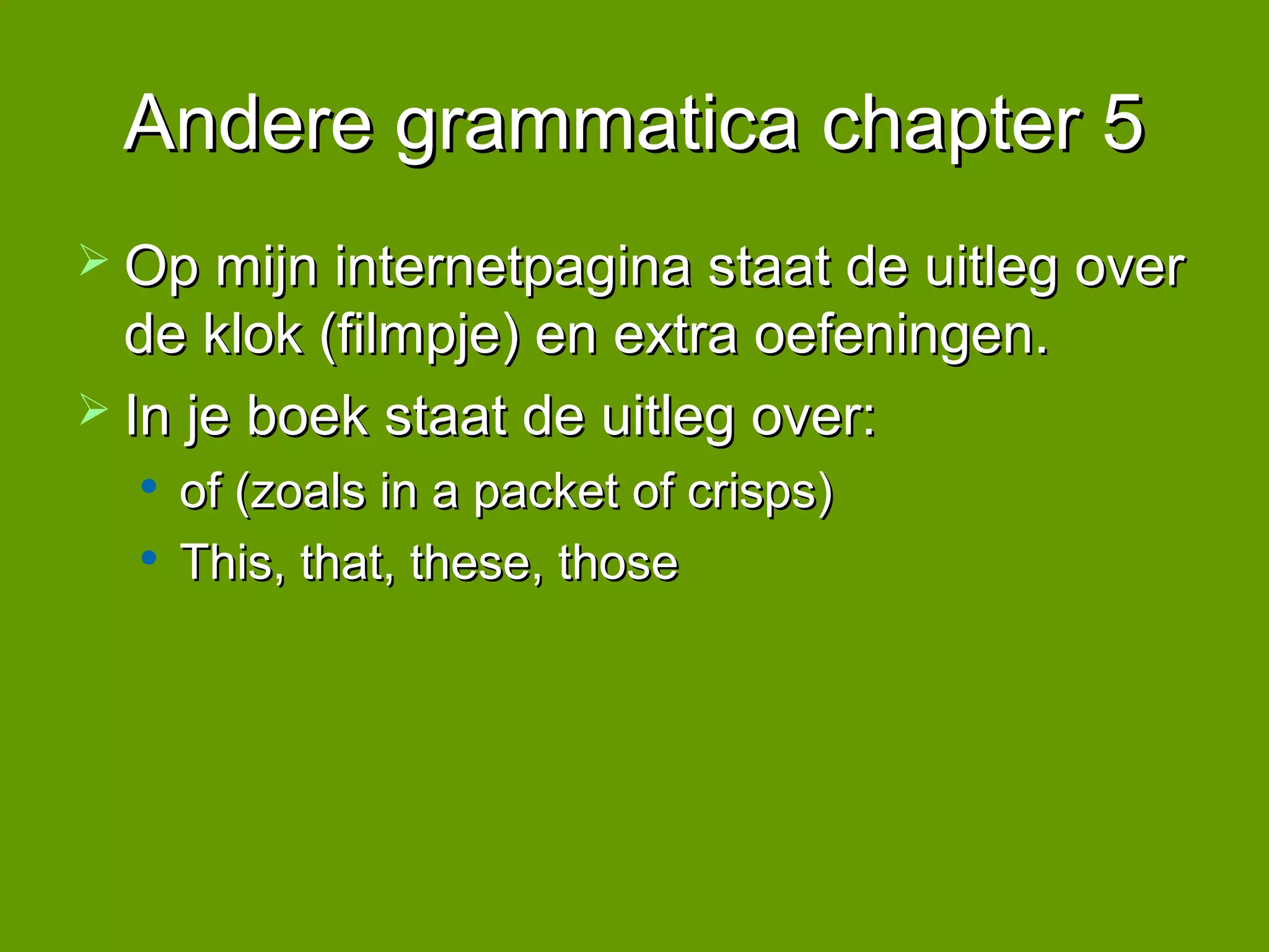 Chapter 5 grammar | PPT
