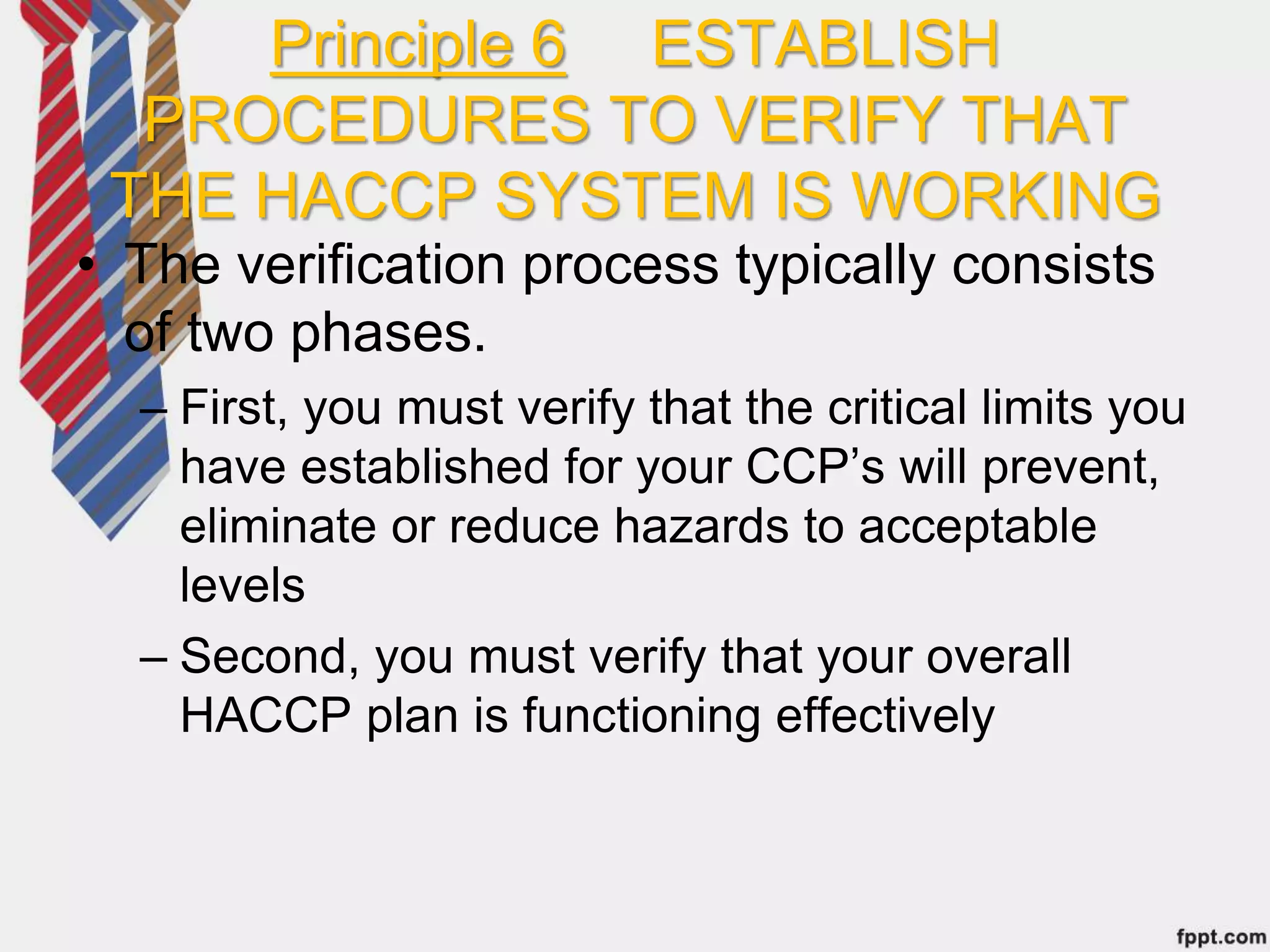 Chapter 5 haccp | PPTX