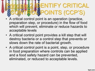 Chapter 5 haccp | PPTX