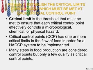 Chapter 5 haccp | PPTX