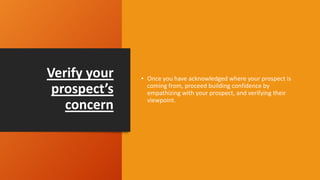 Chapter 5: Handling Objections Creatively | PPT | Free Download