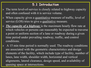 CHAPTER 5 Highway capacity and level of service.ppt