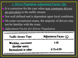CHAPTER 5 Highway capacity and level of service.ppt