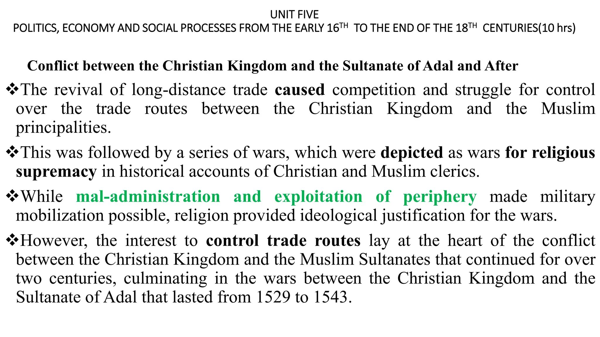 CHAPTER 5 Hist 1012 student.pptx for fresh man | PPTX