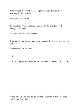 Chapter 5 Imperial Reforms and Colonial Protests, 1763-1774 | DOCX