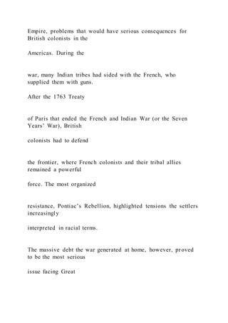 Chapter 5 Imperial Reforms and Colonial Protests, 1763-1774 | DOCX