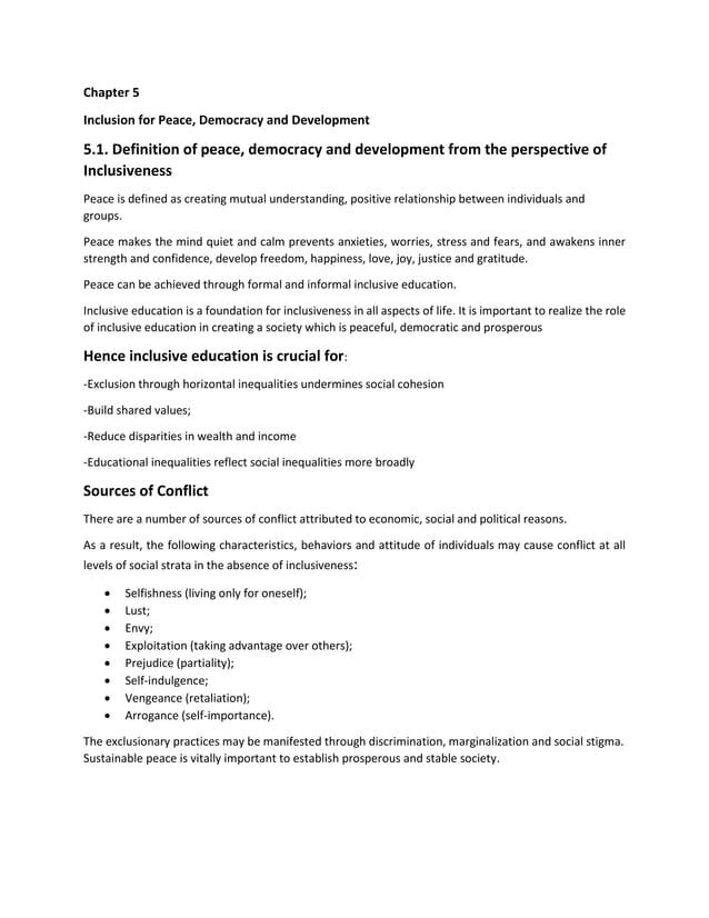 Chapter 5 inclusiveness assignment.pdf | Special Needs Kids | Parenting
