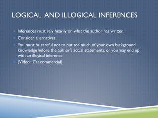 Chapter 6 inferences | PDF