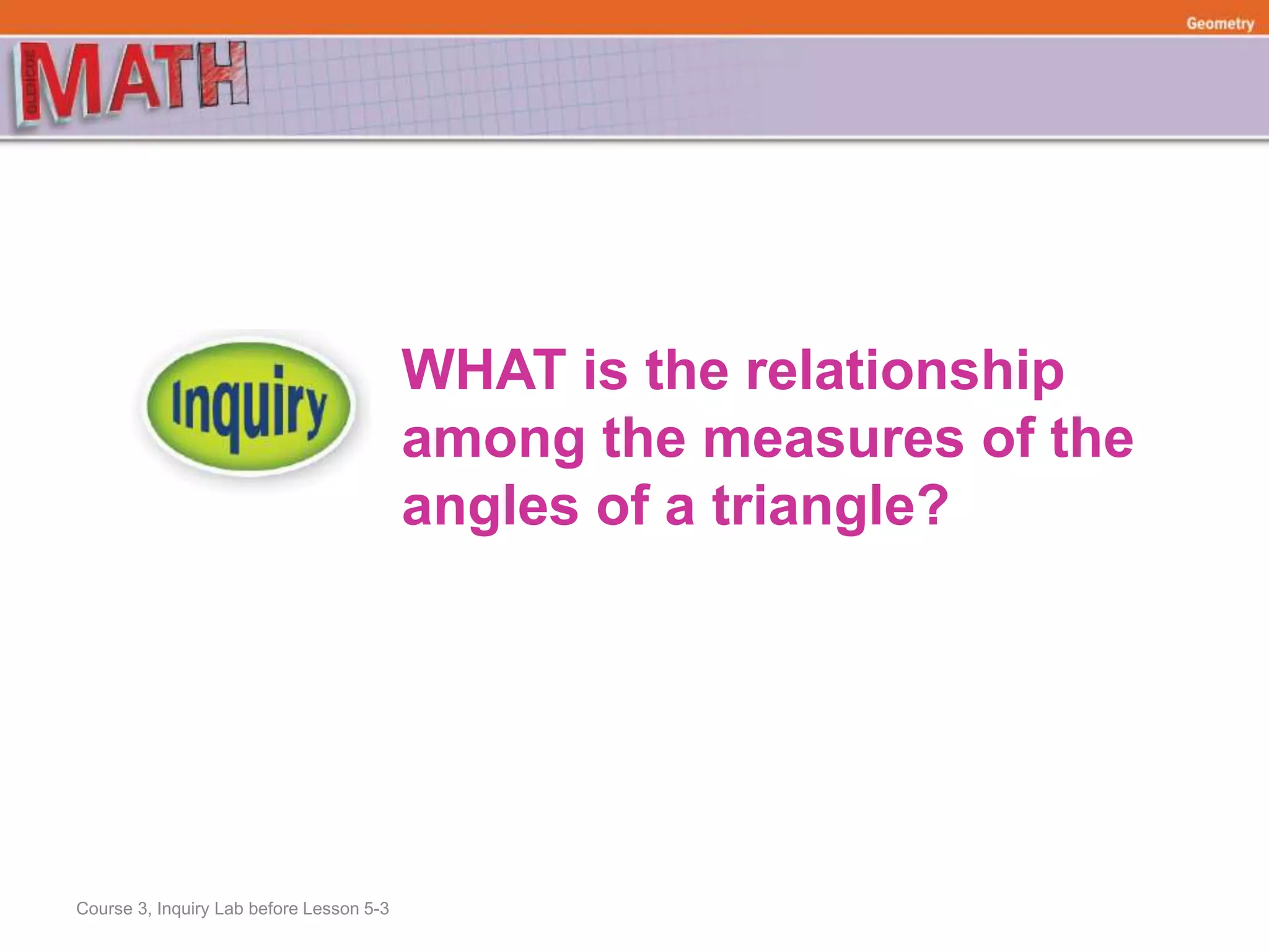 (8) Inquiry Lab - Triangles | PPTX