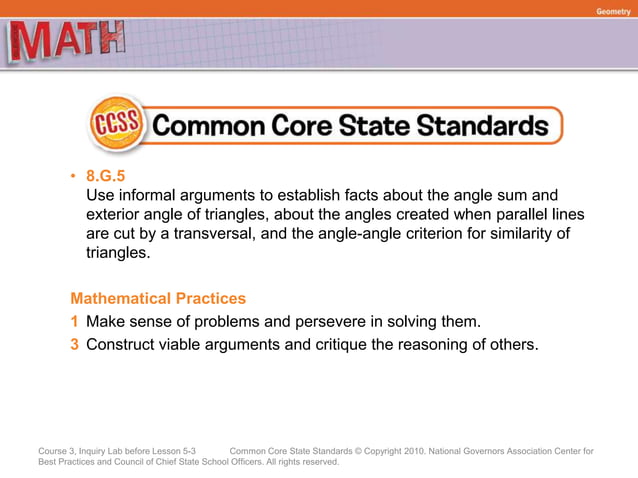 (8) Inquiry Lab - Triangles | PPT