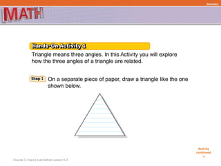 (8) Inquiry Lab - Triangles | PPTX
