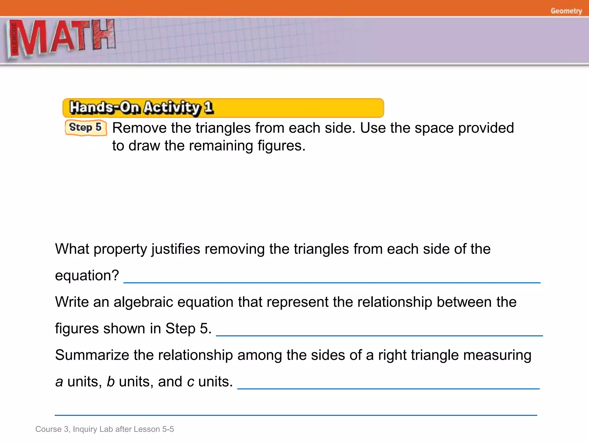 (8) Inquiry Lab - Proofs About the Pythagorean Theorem | PPTX
