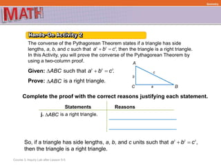 (8) Inquiry Lab - Proofs About the Pythagorean Theorem | PPTX