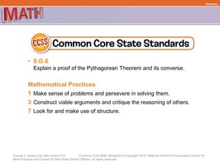 (8) Inquiry Lab - Proofs About the Pythagorean Theorem | PPTX